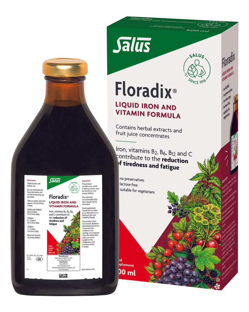 Floradix Floravital Gluten & Yeast Free Liquid Iron & Vitamin Formula ...
