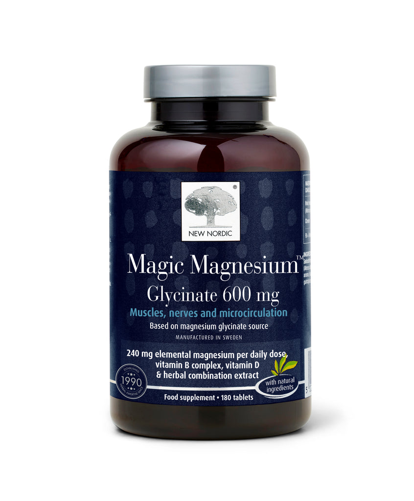New Nordic Magic Magnesium™ Glycinate 600mg - 180 tablets | Inspired Health